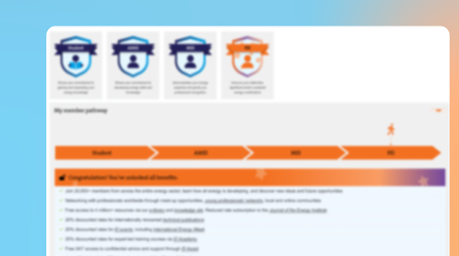 Track your EI member pathway | Energy Institute